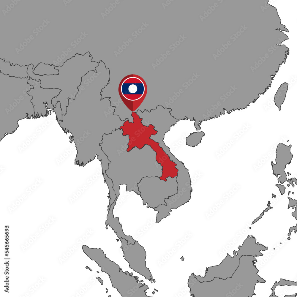 laos location on world map
