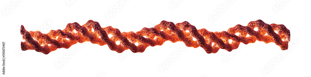 Collagen triple helix molecule isolated. Collagen is a type of protein ...