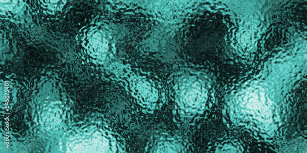 Transparent glass window with drops of water.Frosted glass texture.Blue ...