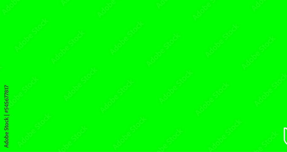 Cursor clicking on screen, 4K video, green screen, 2d animation ...