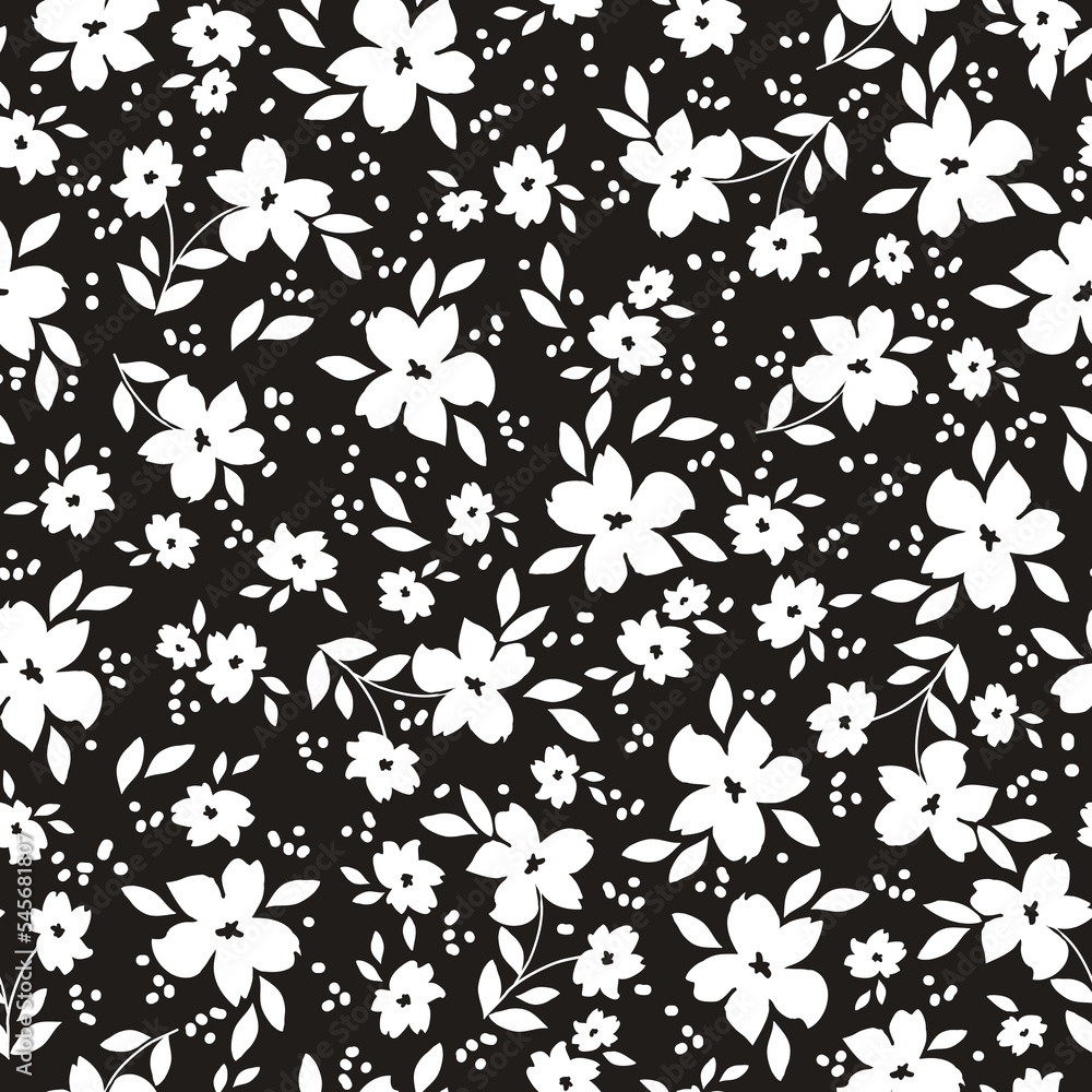 Cute Flower Backgrounds Black And White