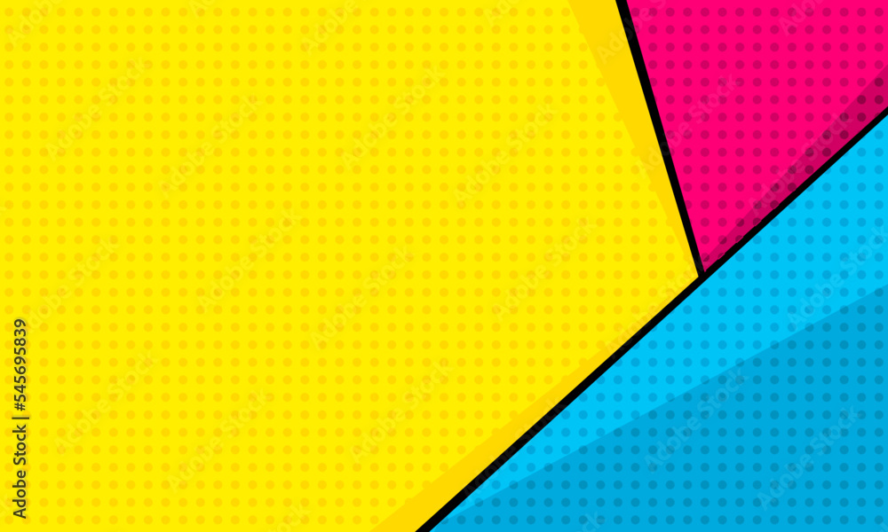 Colorful comic cartoon pop art background design Stock Vector | Adobe Stock