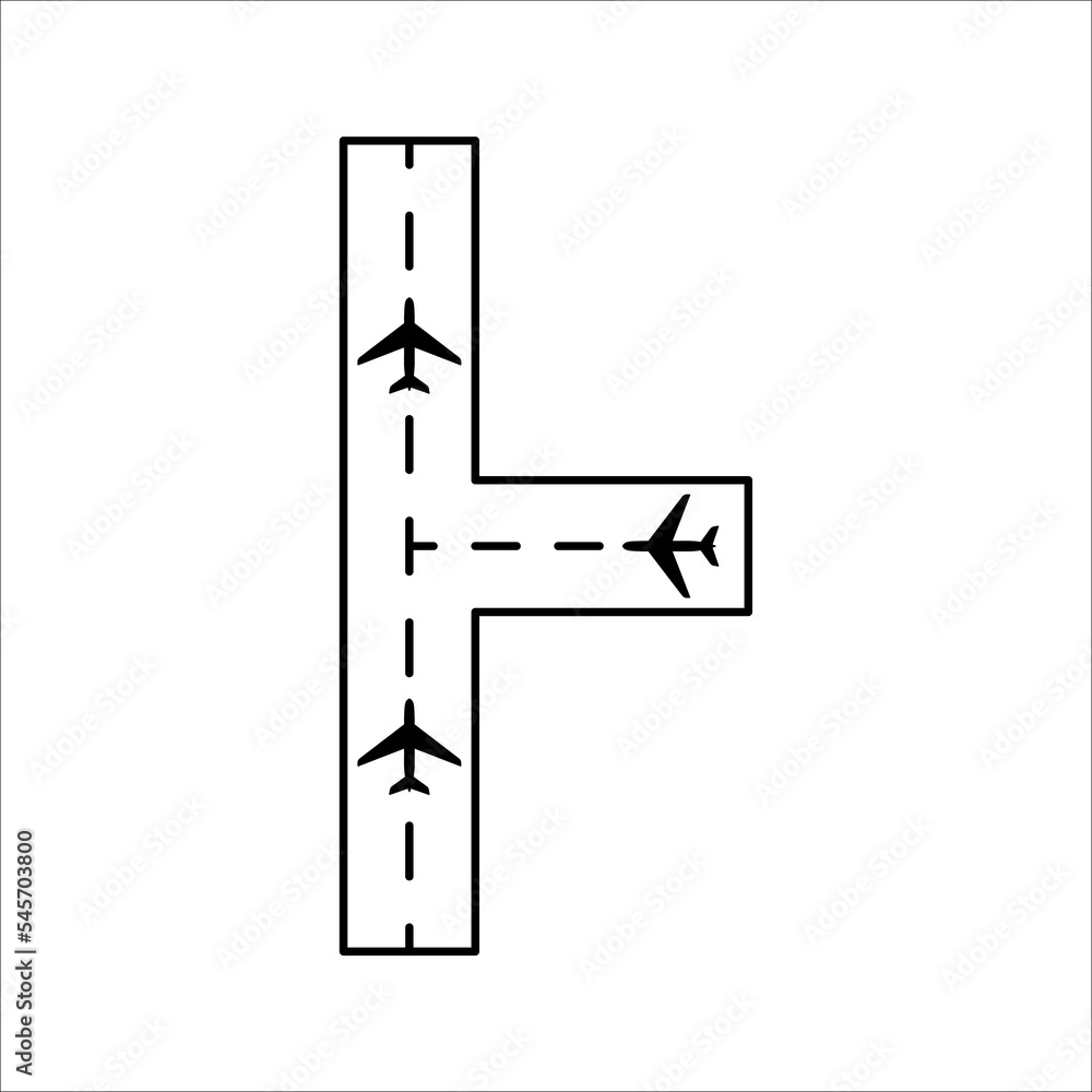 Airport line icon. Flight, terminal building, airline. Travel concept ...