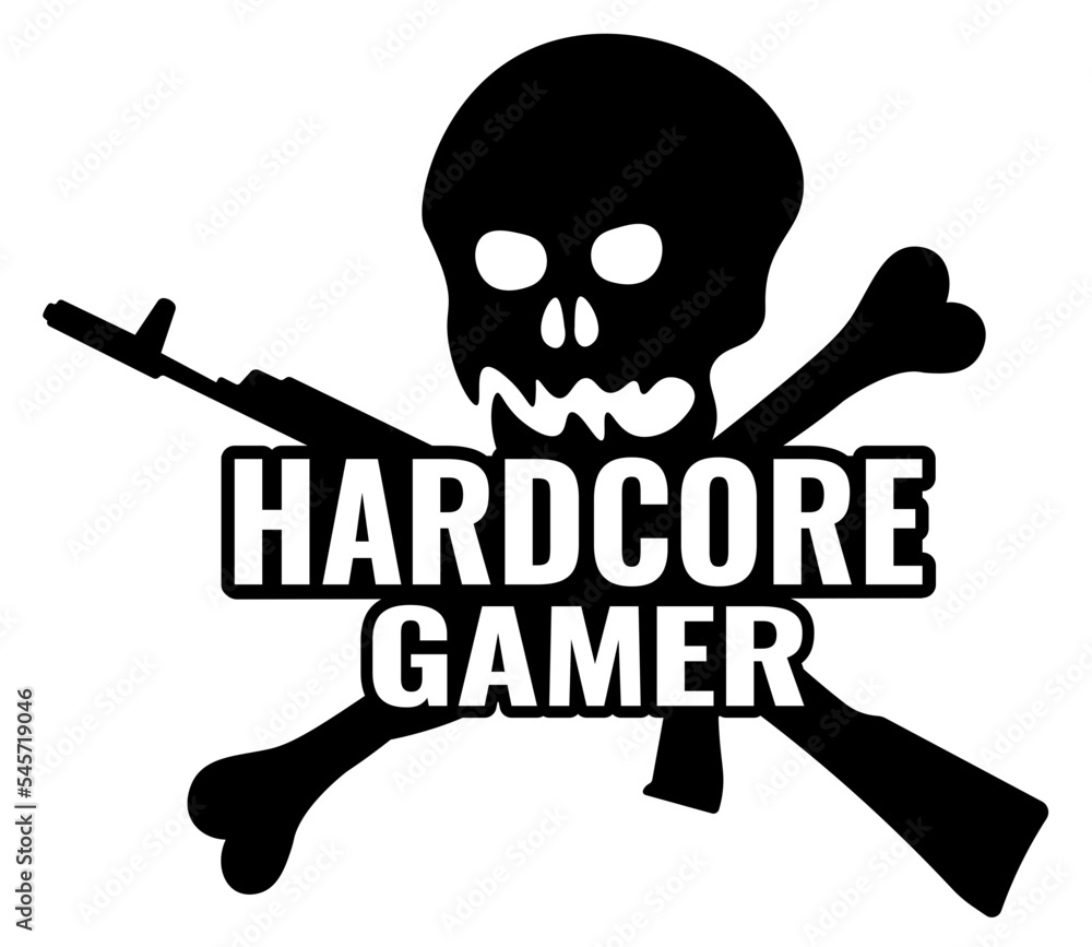 Hardcore gamer SVG, Gamer SVG, Gaming SVG, Video game SVG, Gamer Logo ...