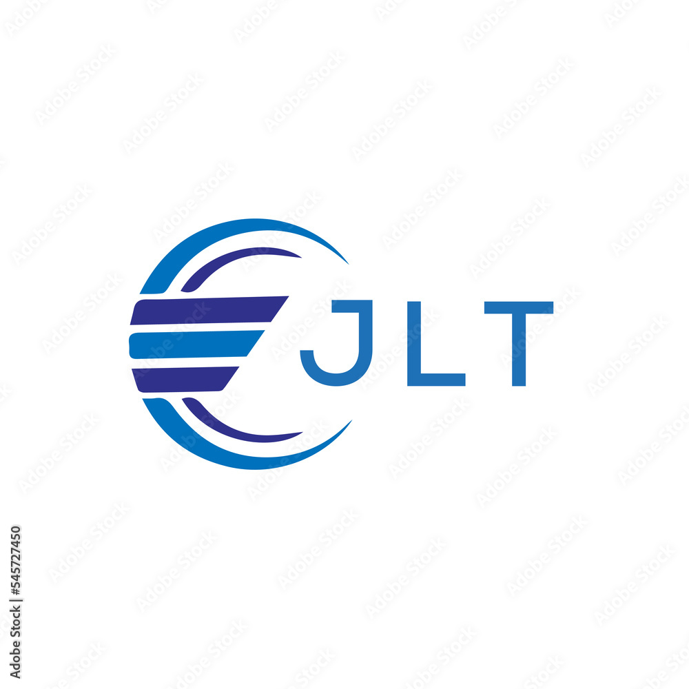 JLT letter logo. JLT blue image on white background. JLT vector logo ...