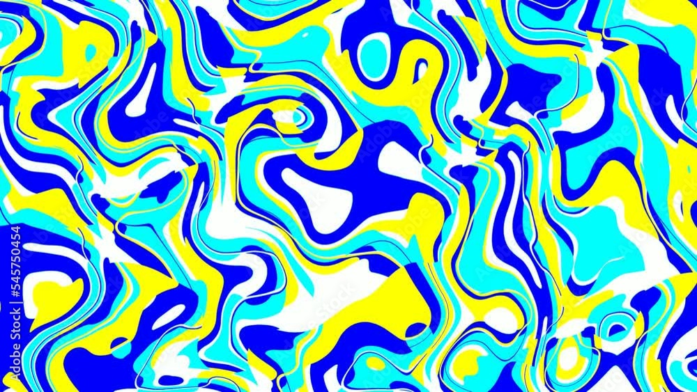 Abstract liquid animated background, Colorful marble liquid waves ...