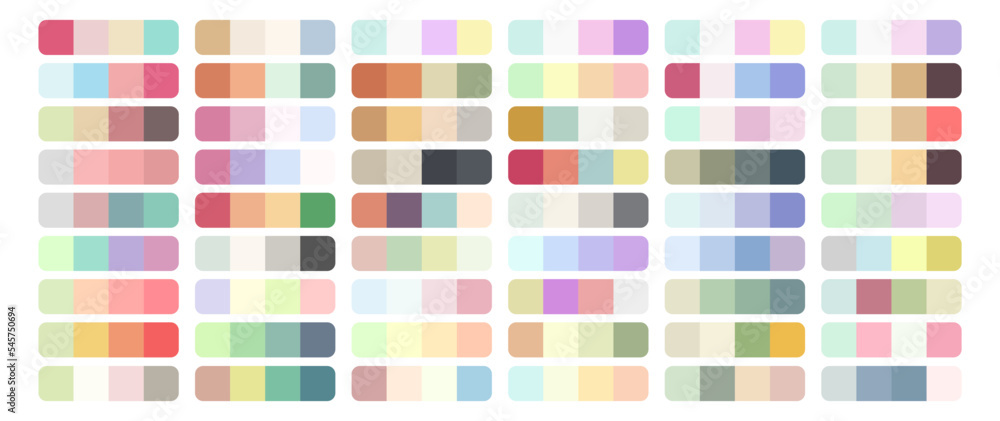 Vector Color Palette Set Design Template. Multi color Sphere. Isolated ...