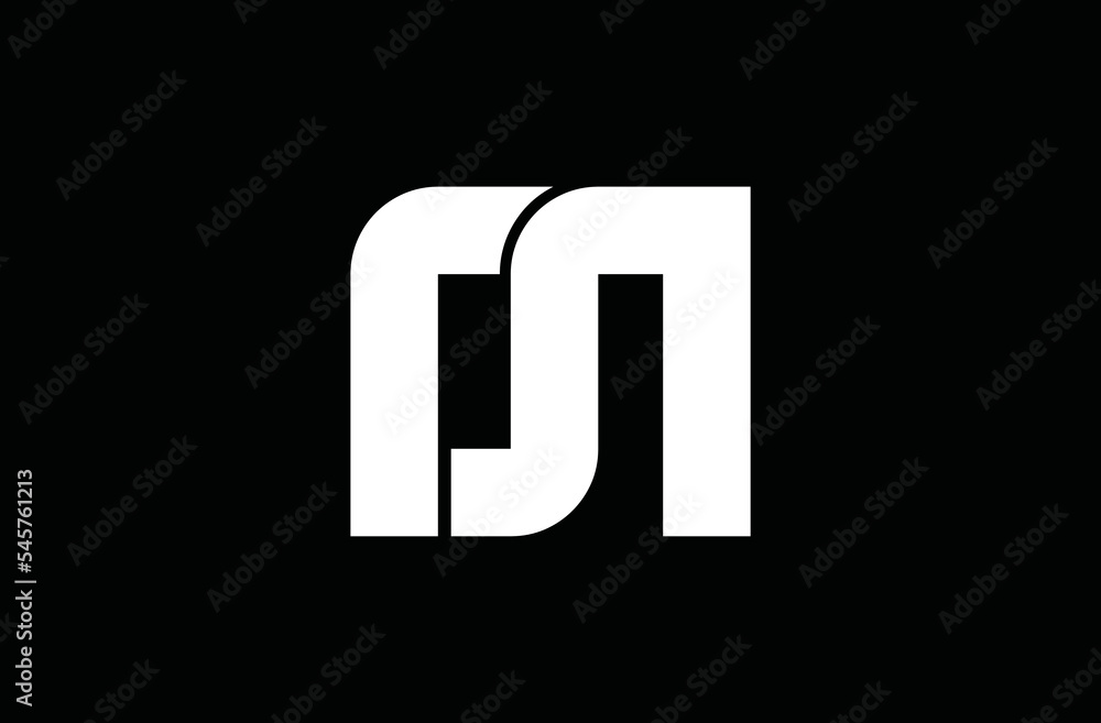 Minimal SM logo. Icon of a SM letter on a luxury background. Logo idea ...