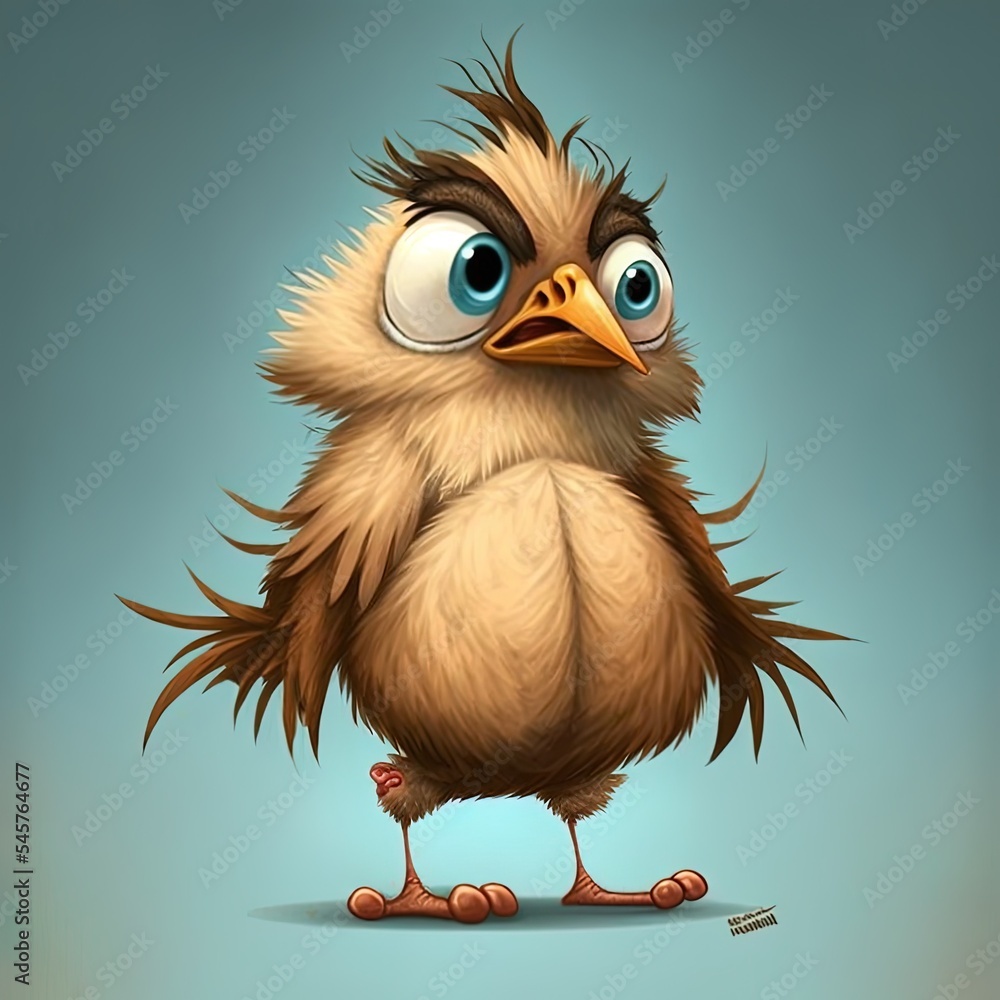 funny cartoon bird clip art collection Stock Illustration | Adobe Stock