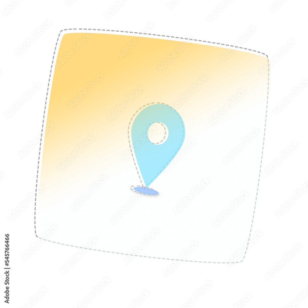 icona con simbolo per mappa dentro un quadrato su sfondo trasparente ...