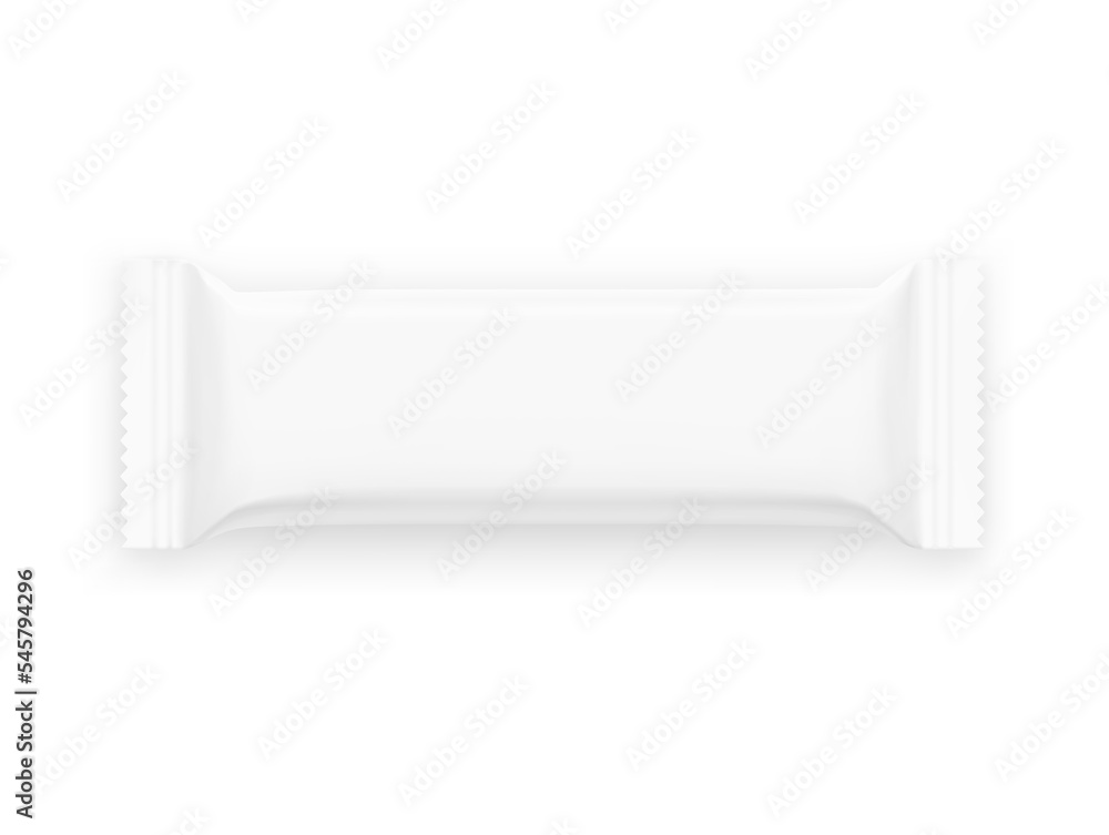 Blank bar packaging mockup with realistic backdrop. Vector illustration ...