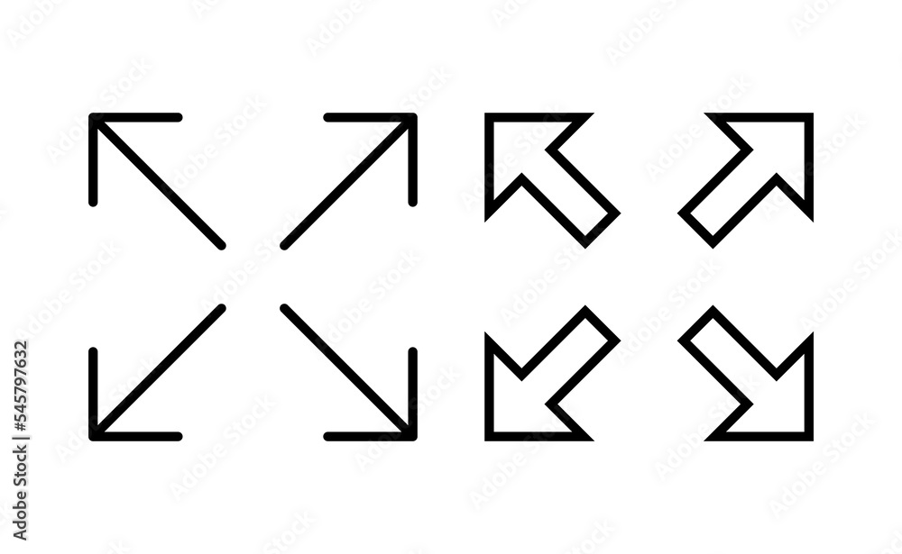 Fullscreen Icon vector for web and mobile app. Expand to full screen ...