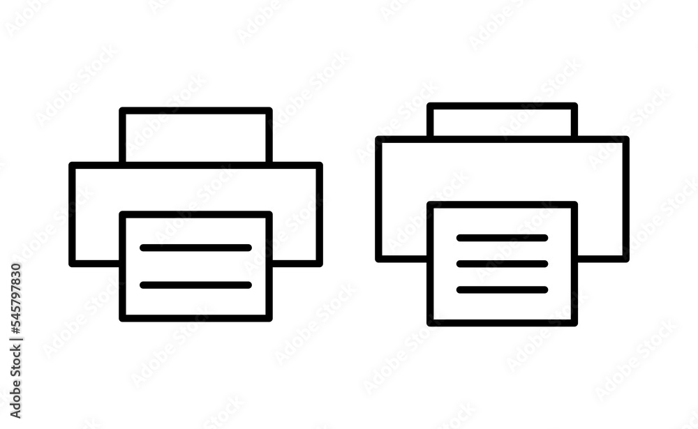 Print icon vector for web and mobile app. printer sign and symbol Stock ...