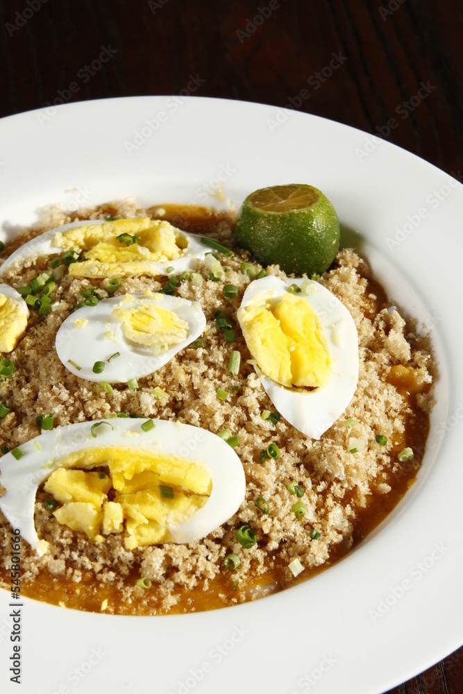Pancit palabok noodle dish from the Philippines Stock Photo | Adobe Stock