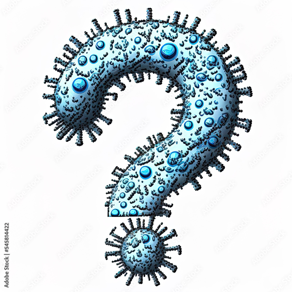 Coronavirus question mark symbol isolated on white background Stock ...