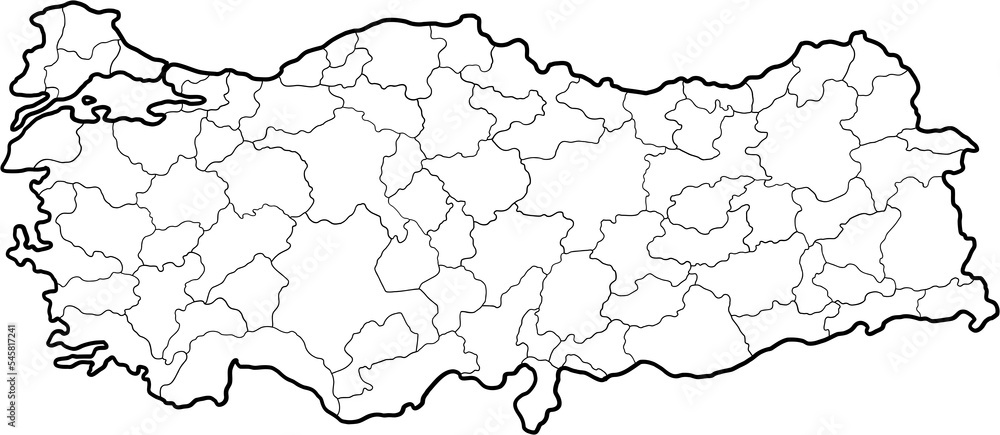 doodle freehand drawing of turkey map. Stock Illustration | Adobe Stock