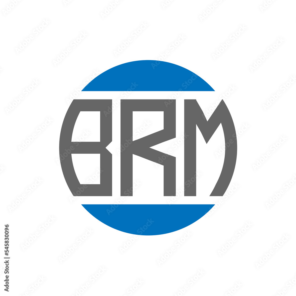 BRM letter logo design on white background. BRM creative initials ...