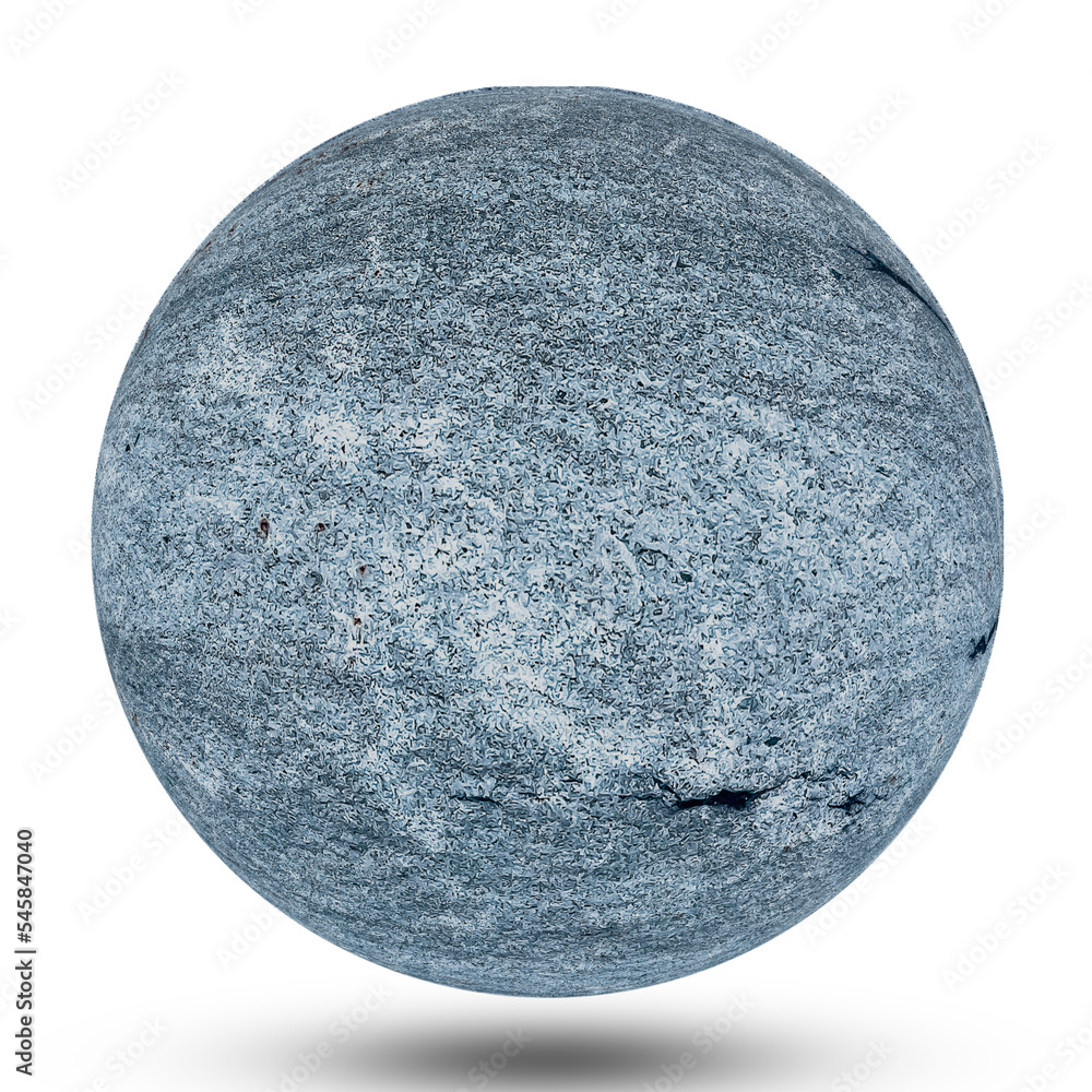 Sphere granite textures isolated on white background. Stock ...