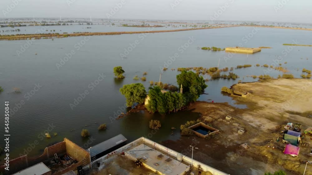Flooded Fields In Daharki City Located In Ghotki District in the Sindh ...