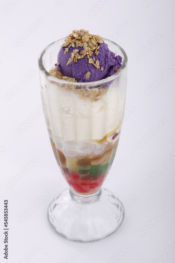 Halo-halo, a cold Filipino dessert Stock Photo | Adobe Stock