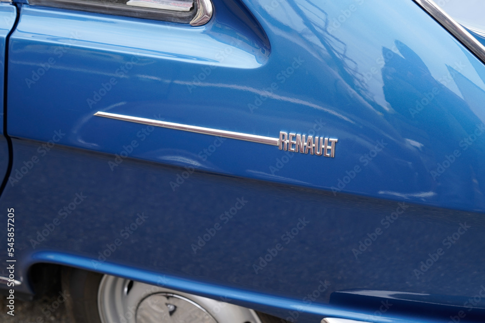 Renault r16 logo brand and text sign vintage oldtimer car side view ...
