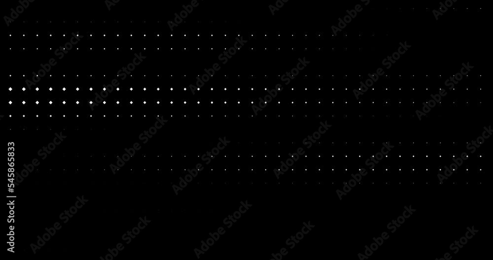 Abstract dynamic with white dots rhombus on transparent background ...