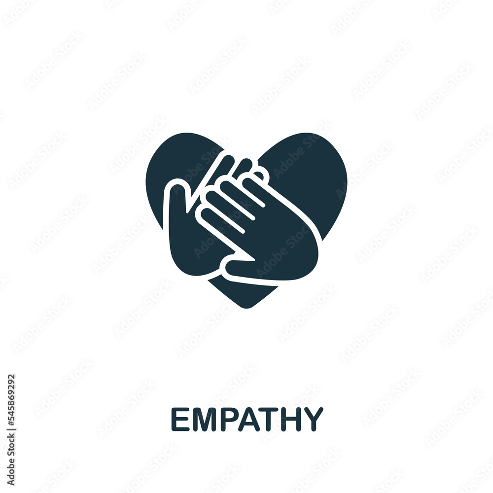 Empathy icon. Monochrome simple Life Skills icon for templates, web ... Empathy icon. Monochrome simple Life Skills icon for templates, web ...