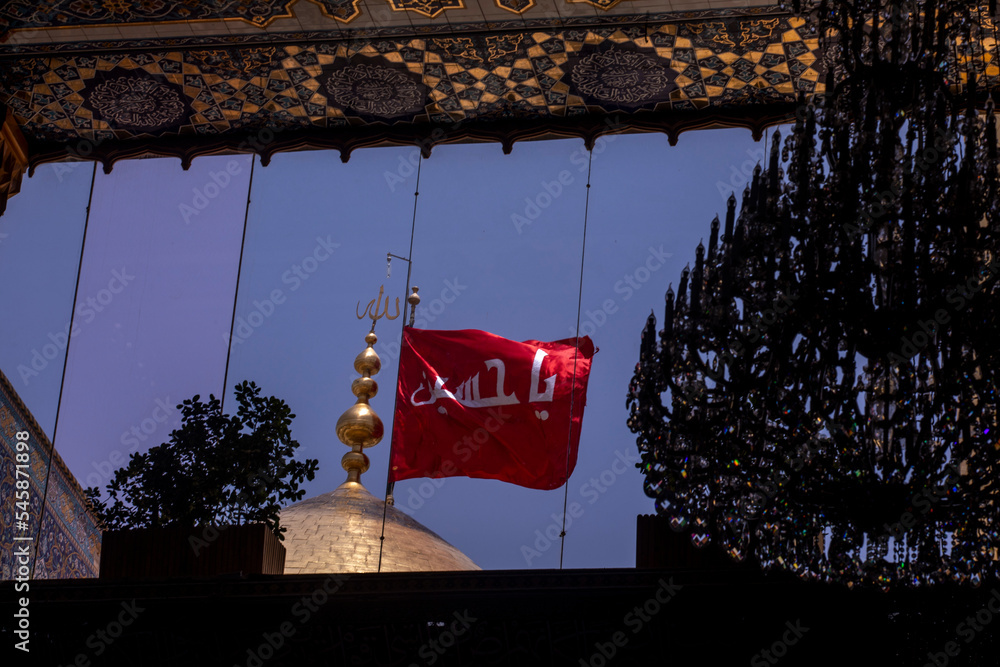 The shrine of Imam Hussein, Commander of the Faithful, Ali Ibn Abi ...
