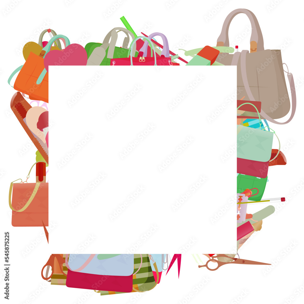 Blank paper, fill yourself invitation card, with border backdrop ...