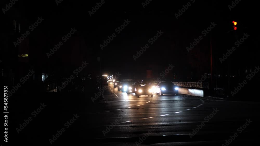 the concept of energy supply problems a large city intersection at rush ...