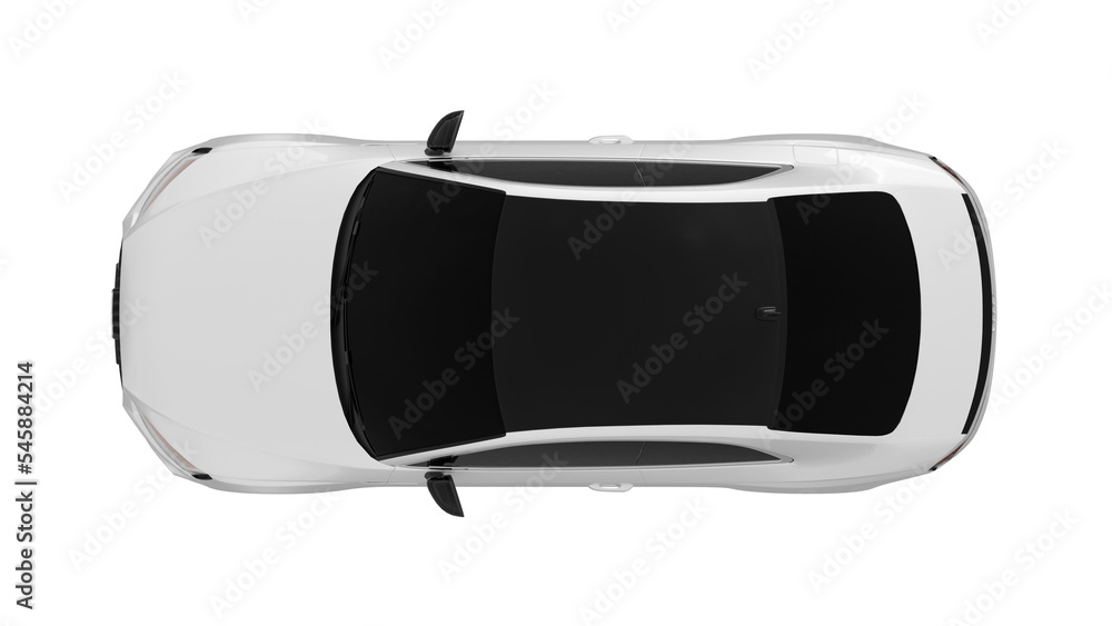 top view of white car isolated on white, AUDI RS5 png transparent ...