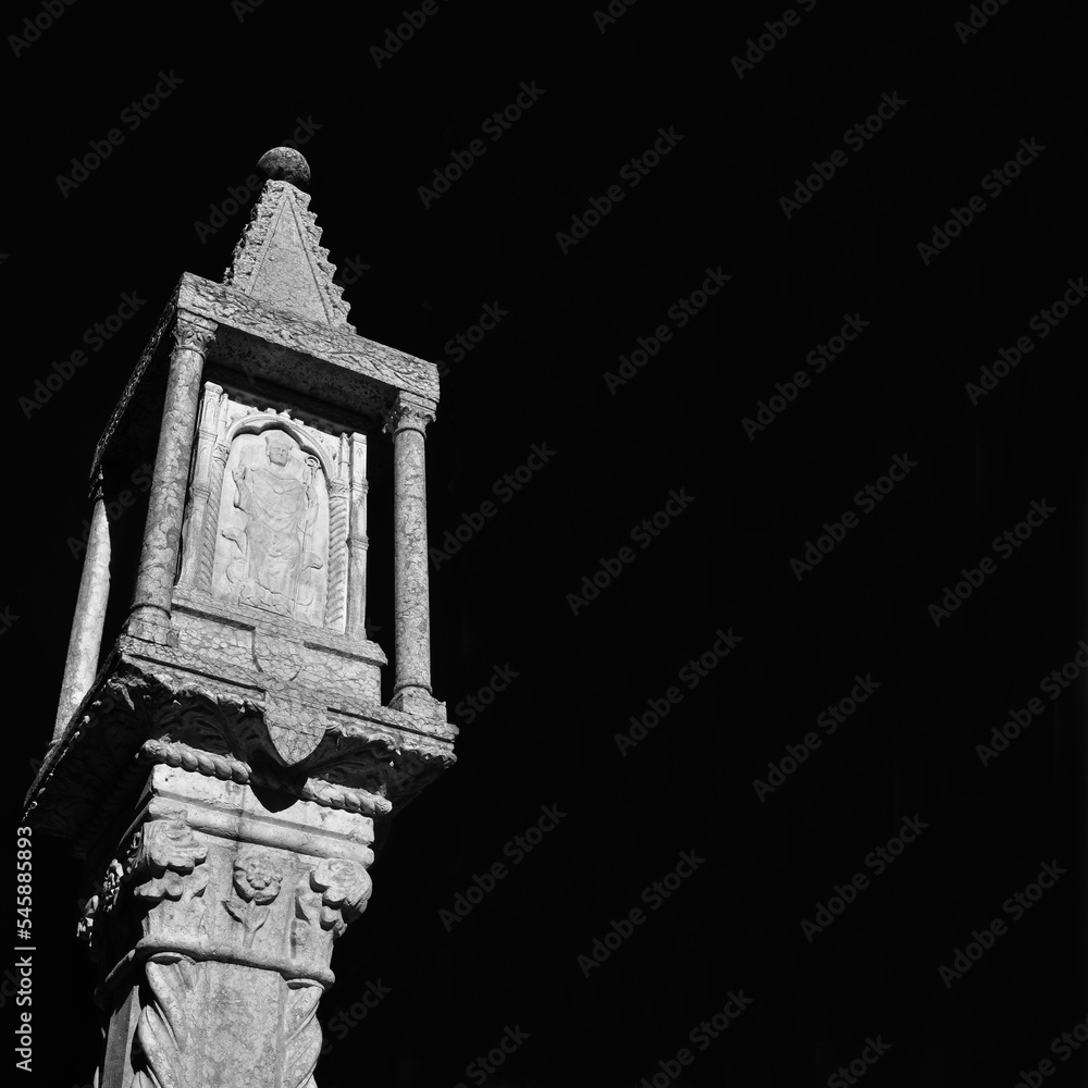 Poster Medieval christian shrine of Saint Zeno, patron and bishop of ...