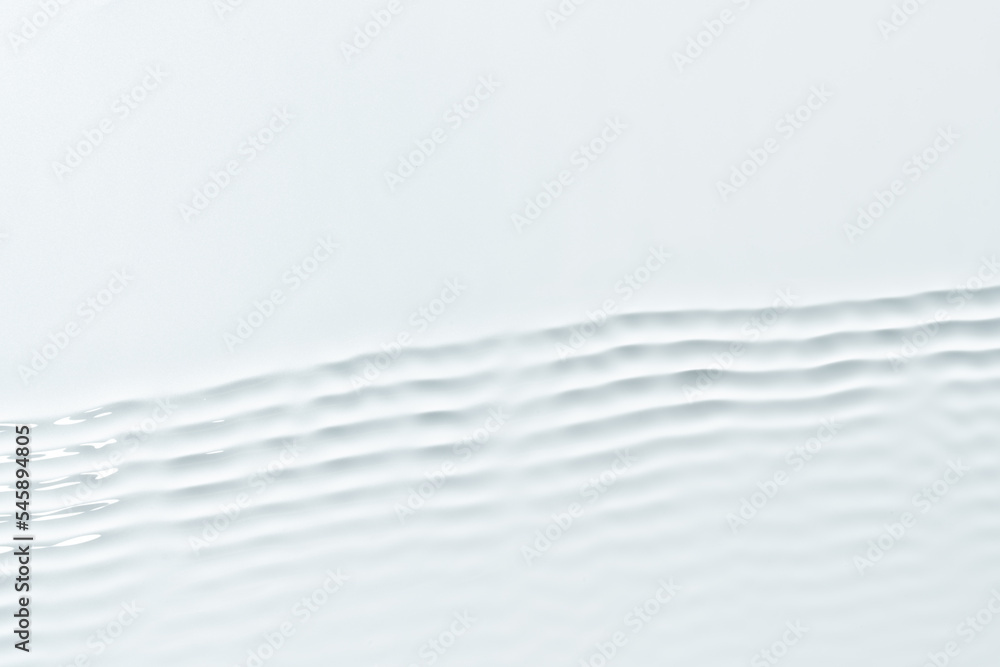 Neutral water surface with delicate waves texture mockup on white ...