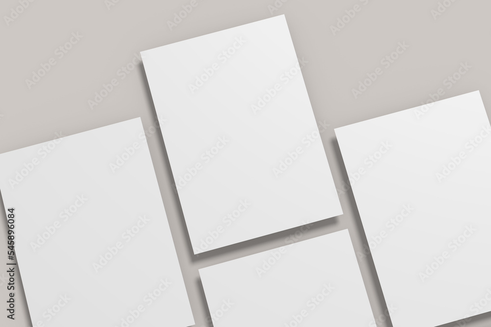 Flyer Blank Mockup Stock Illustration | Adobe Stock