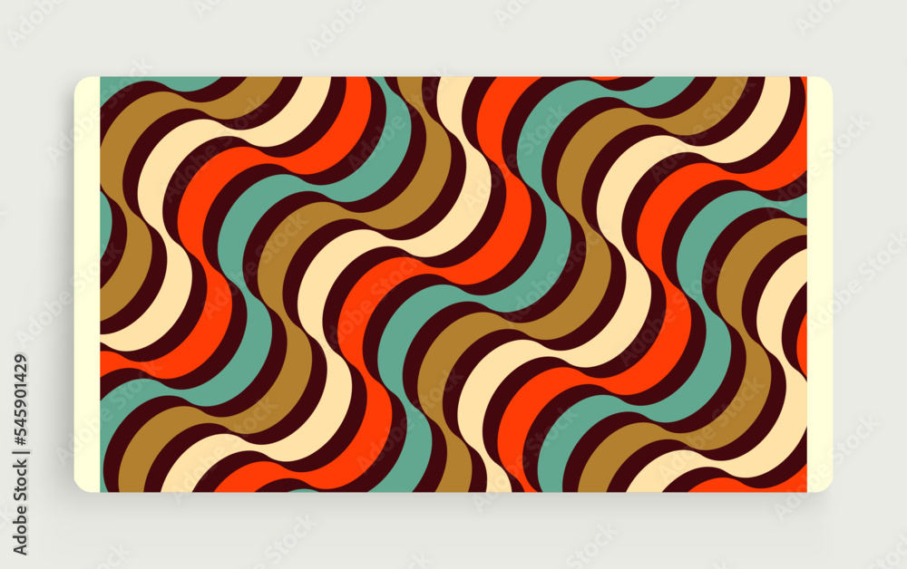 Abstract dynamic template with wavy curved ribbons. Modern cover design ...