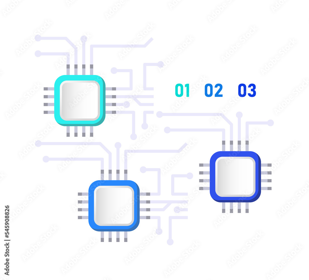 Technology and digitalization infographic chart design element set ...