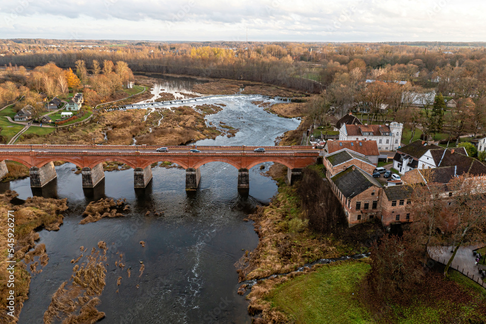 Venta Rapid waterfall, the widest waterfall in Europe and long brick ...