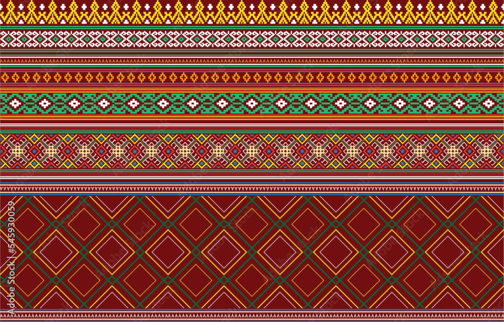 Gypsy pattern tribal ethnic motifs geometric seamless background ...