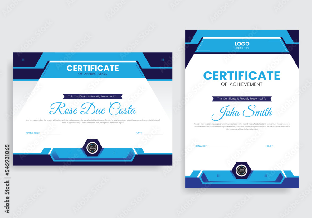Certificate of appreciation template. Modern Certificate Design For ...
