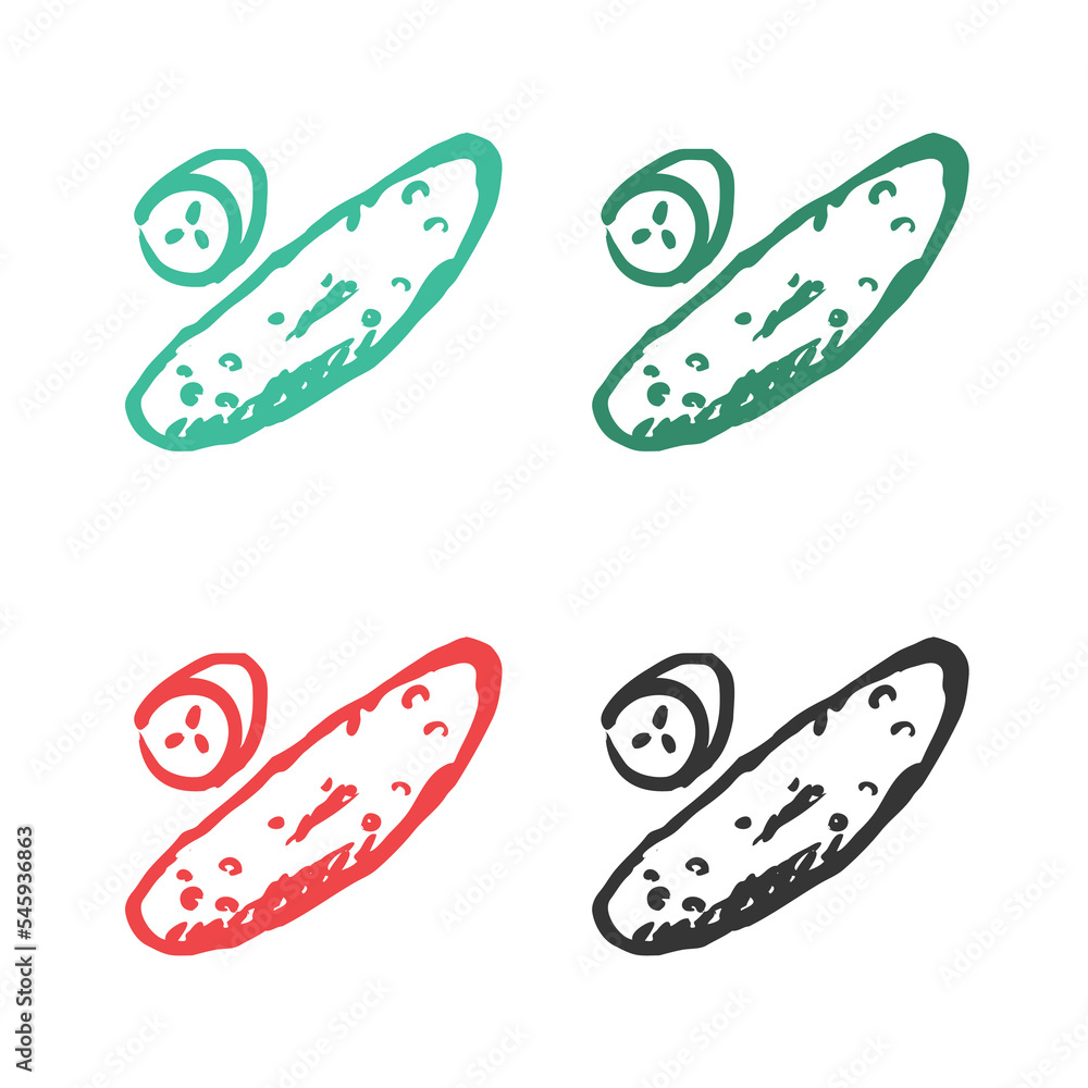 Cucumber icon, Green Cucumbers icon, Cucumber logo vector icons in ...
