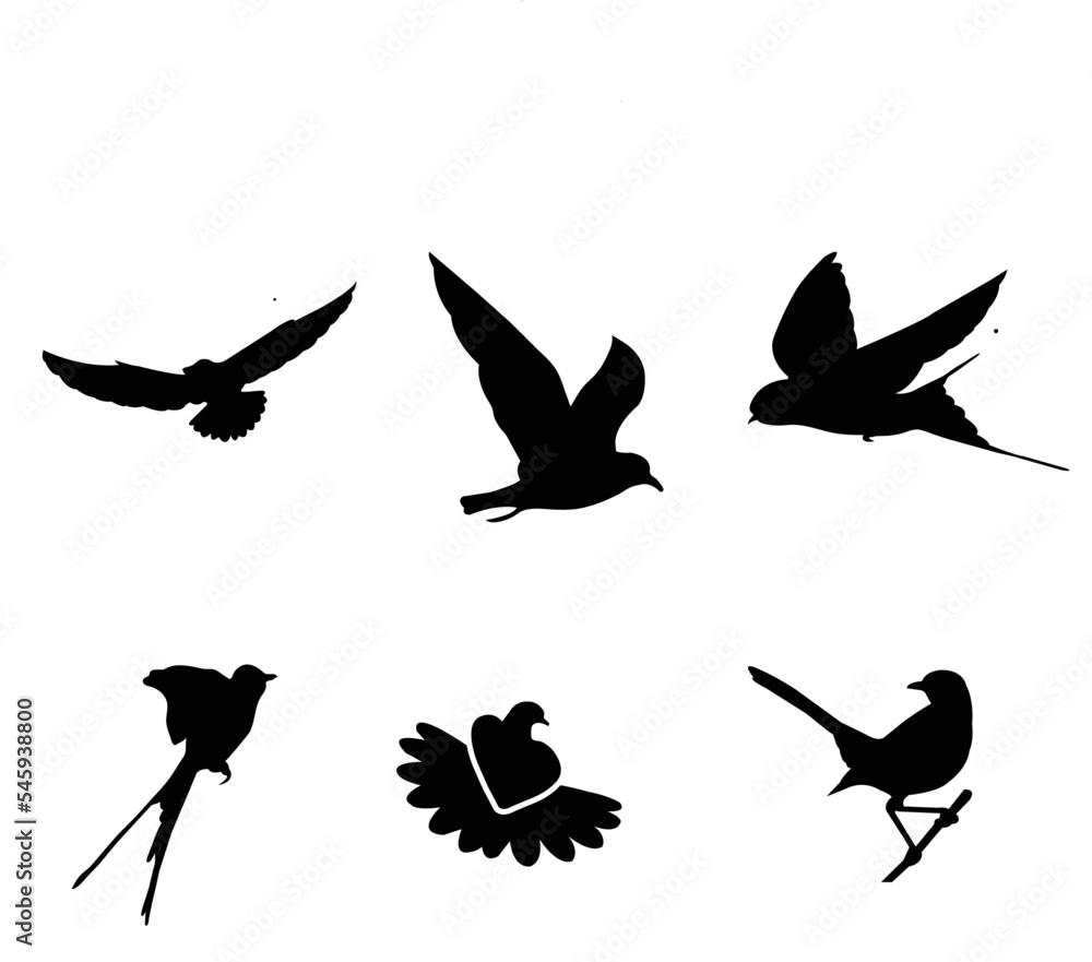 Flying Crow Silhouette Tattoo