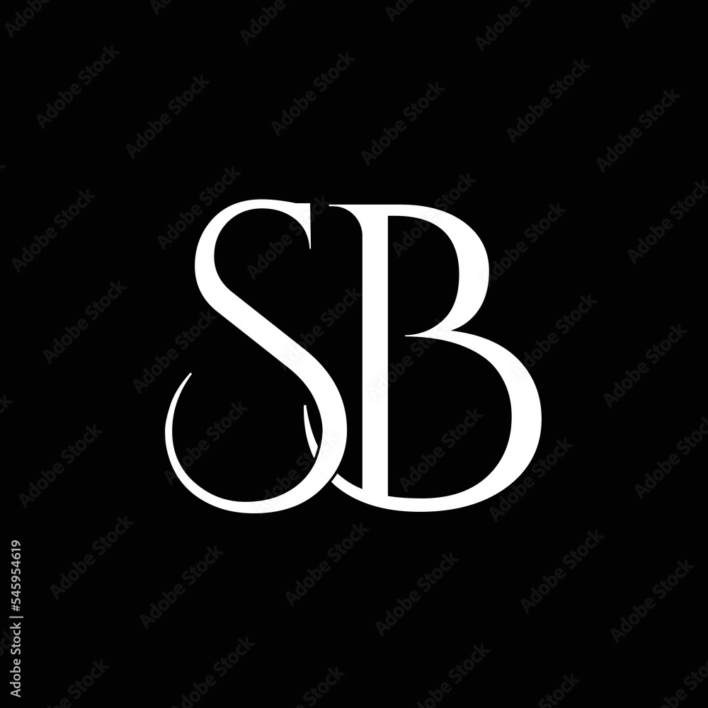 SB SB Logo Design, Creative Minimal Letter SB SB Monogram Stock Vector ...