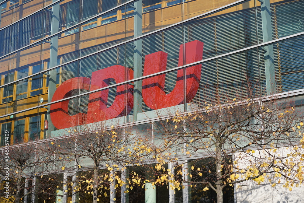 Konrad-Adenauer-Haus, Parteizentrale der CDU in Berlin am 14.11.2022 ...