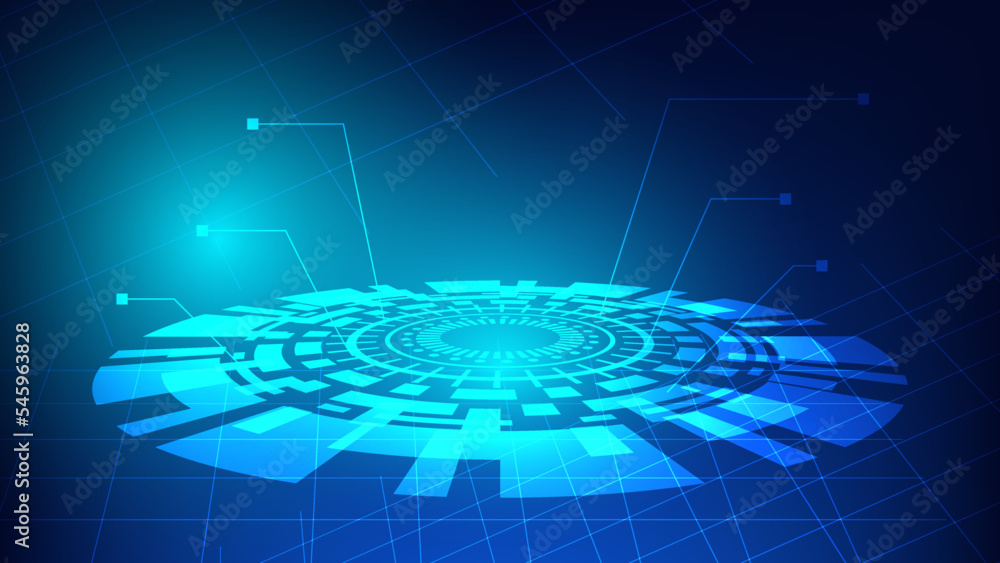 futuristic innovation technology background concept. virtual glowing ...