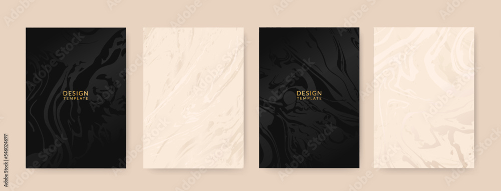 Modern vector cover design set. Prestigious background with abstract ...