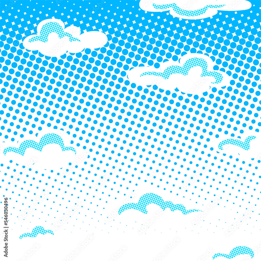 Sky halftone background PNG illustration with transparent background ...