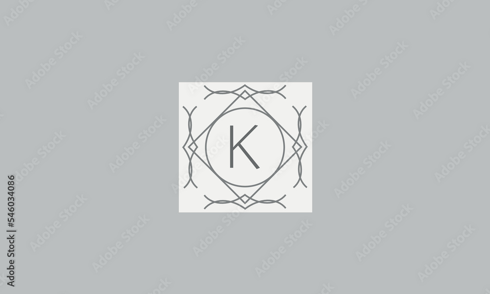 Stylish and sophisticated design of the logo and the letter K to create ...