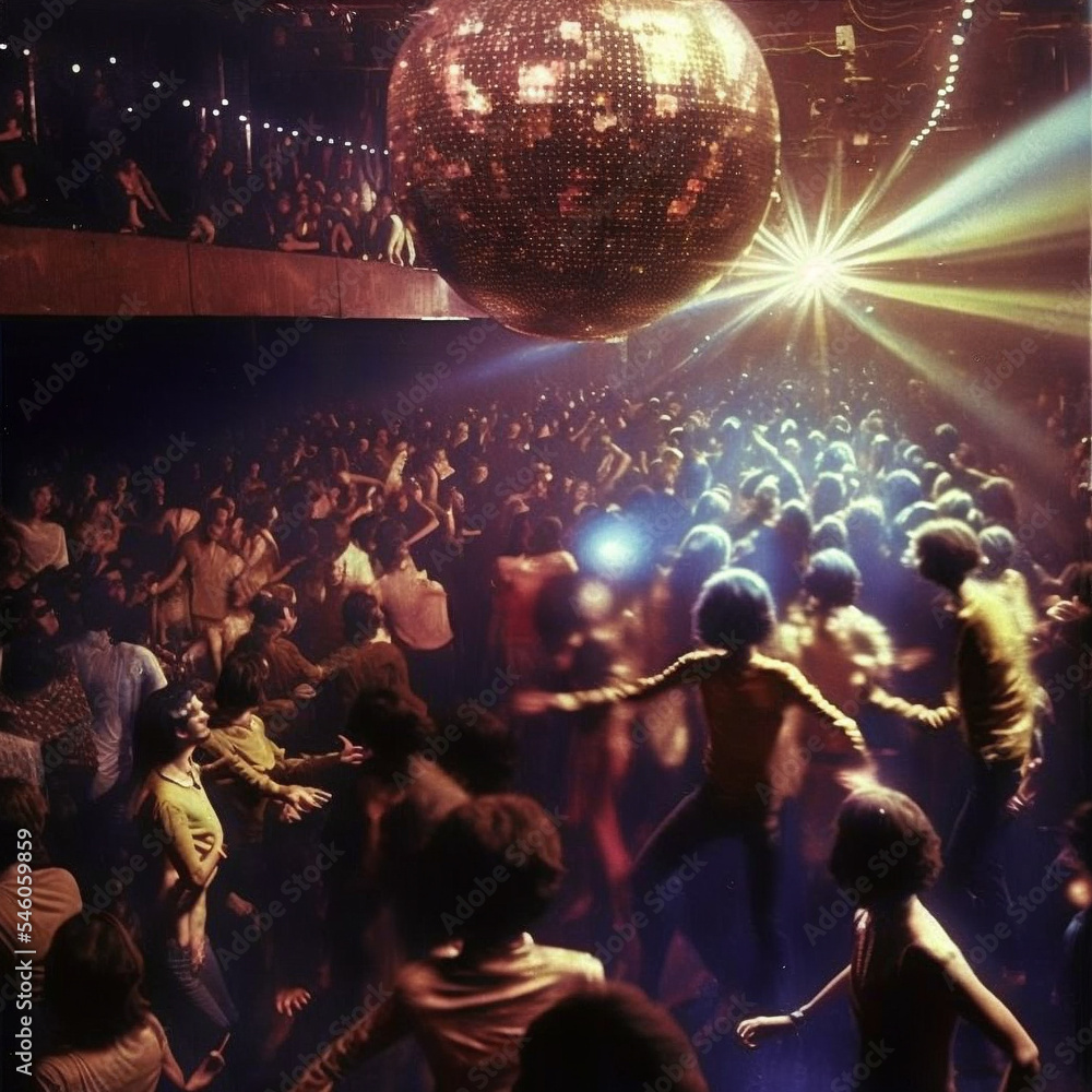 Soul Party Time. Dancers of soul, funk or disco. Stock Illustration ...