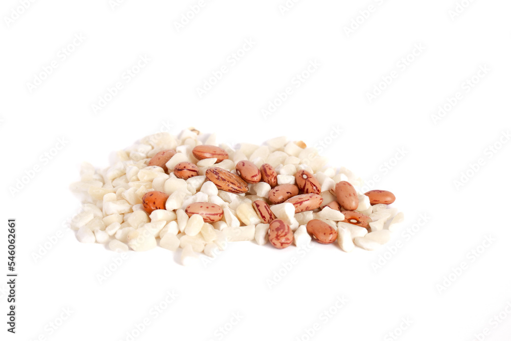 Dry samp and beans. Traditional South African cuisine Stock Photo ...