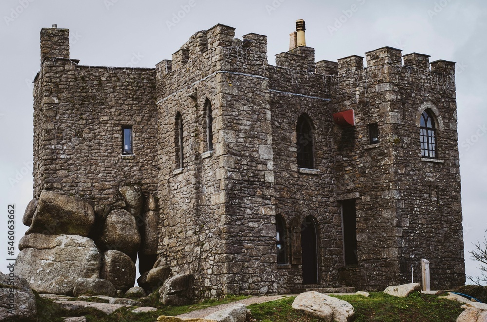 Medieval Carn Brea Castle Stock Photo | Adobe Stock